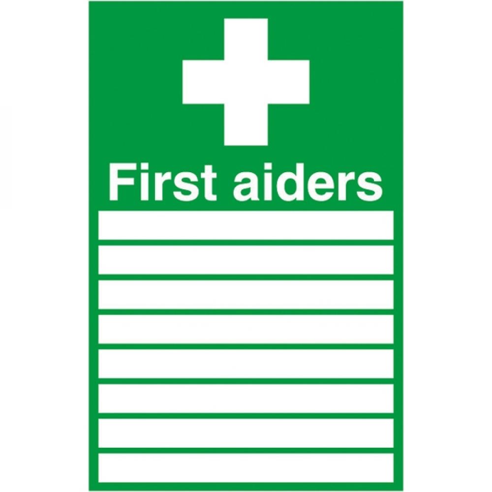 First Aiders Sign - Rigid - 20cm (8") - Avica UK Ltd
