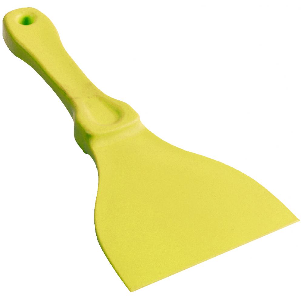 Hand Scraper - Plastic - Yellow - 11cm (4.5") - Avica UK Ltd