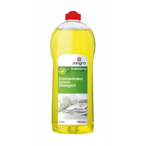 Washing Up Liquid - Lemon - Concentrated - Jangro - 1L - Avica