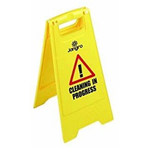 Wet Floor Sign - Caution Wet Floor & Cleaning in Progress - A Frame - Avica