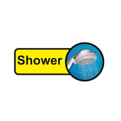 Shower - Dementia Sign - Self Adhesive - Avica