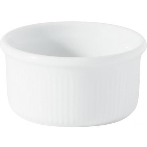 Ramekin - Vertical Ribbed - Porcelain - Titan - 5.9cl (2oz) - Avica