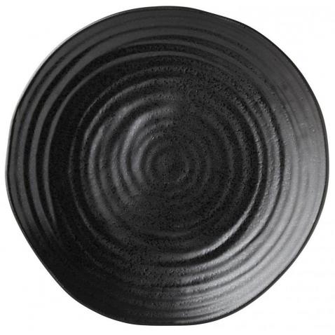 Wide Rim Plate - Tribeca - Ebony - 28cm (11") - Avica